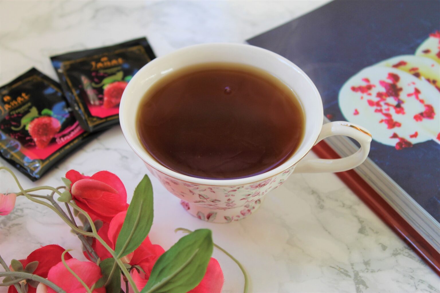 Janat Strawberry Tea Review | Izzy’s Corner at Immortal Wordsmith
