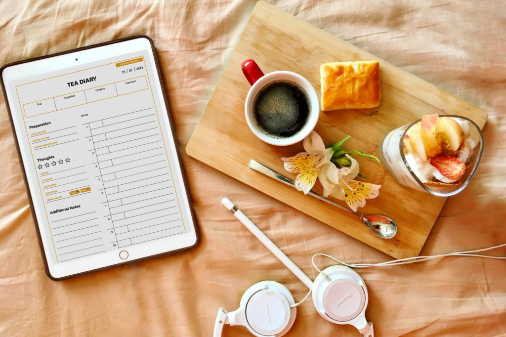 Tea Diary Template for Gongfu Tea Ceremony (Eastern) | IW Shop